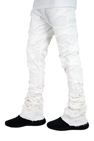 "Cloud White" Super Stacked Denim – Focus Jeans